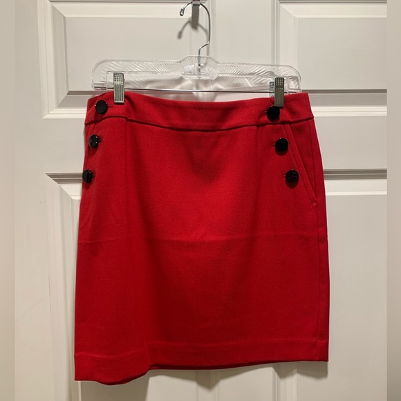 LOFT | Skirts | Nwt Loft Red Skirt | Poshmark
